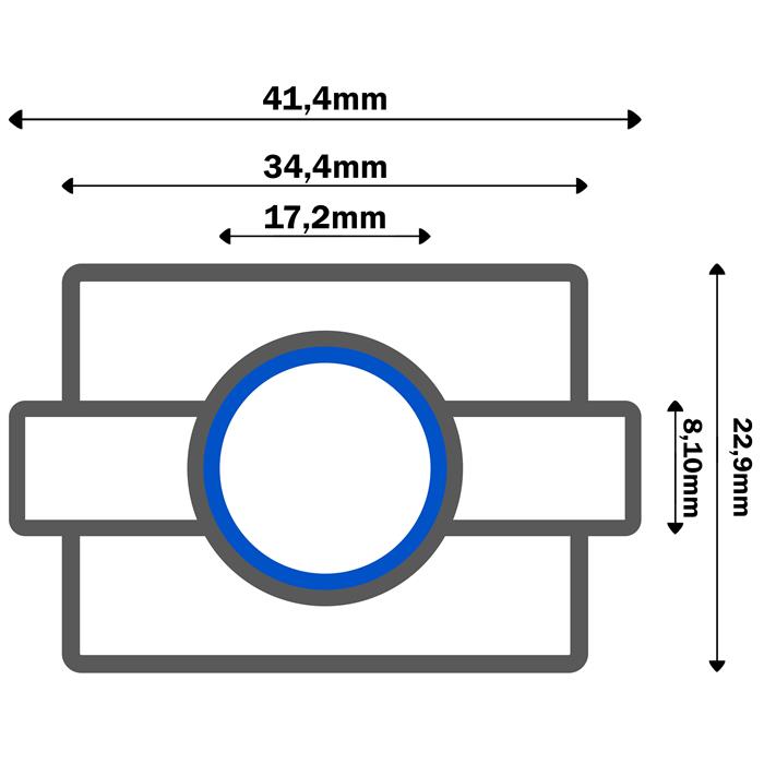 LED module chain Cold White 7000K 12V 1,5W 125mA IP65 1x LED per module ...